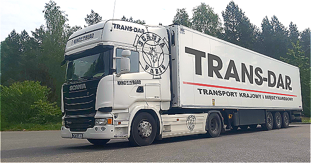 Trans Dar Mława transport towarów na terenie Polski i Europy.